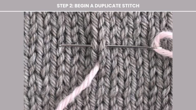 How to Do Duplicate Stitch in Knitting: [Easy 3 Steps]