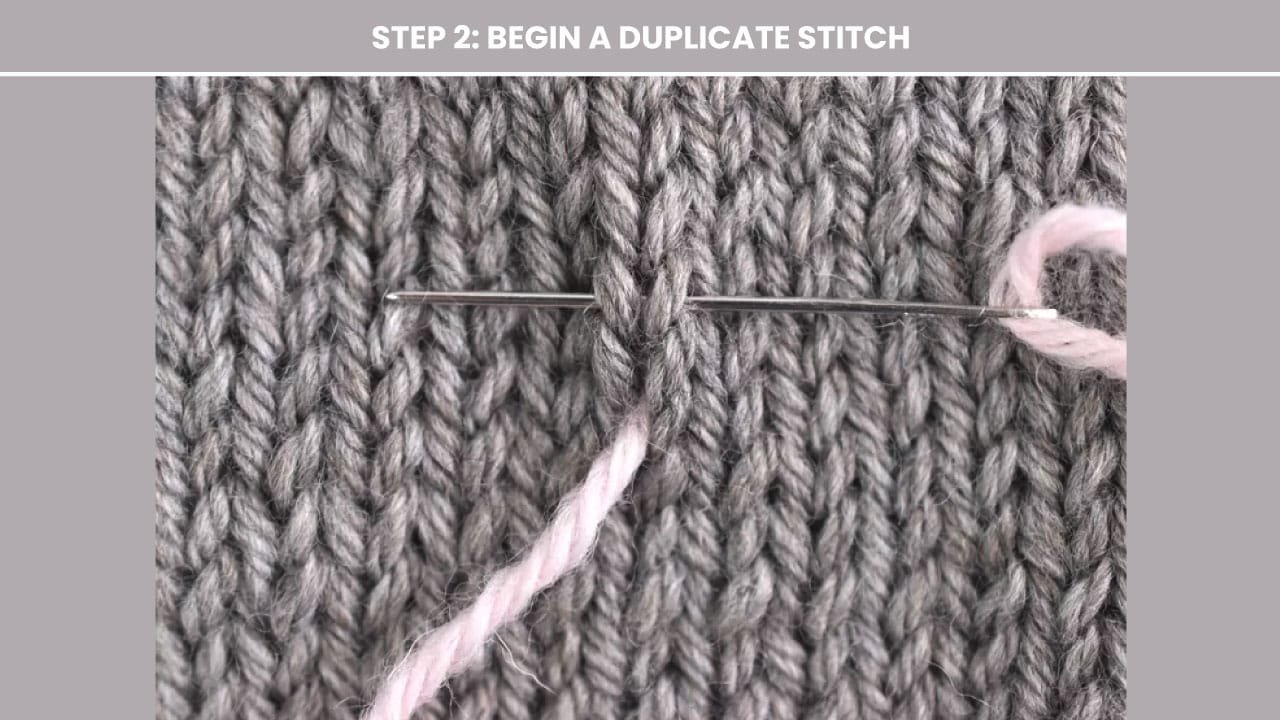 How to Do Duplicate Stitch in Knitting: [Easy 3 Steps]