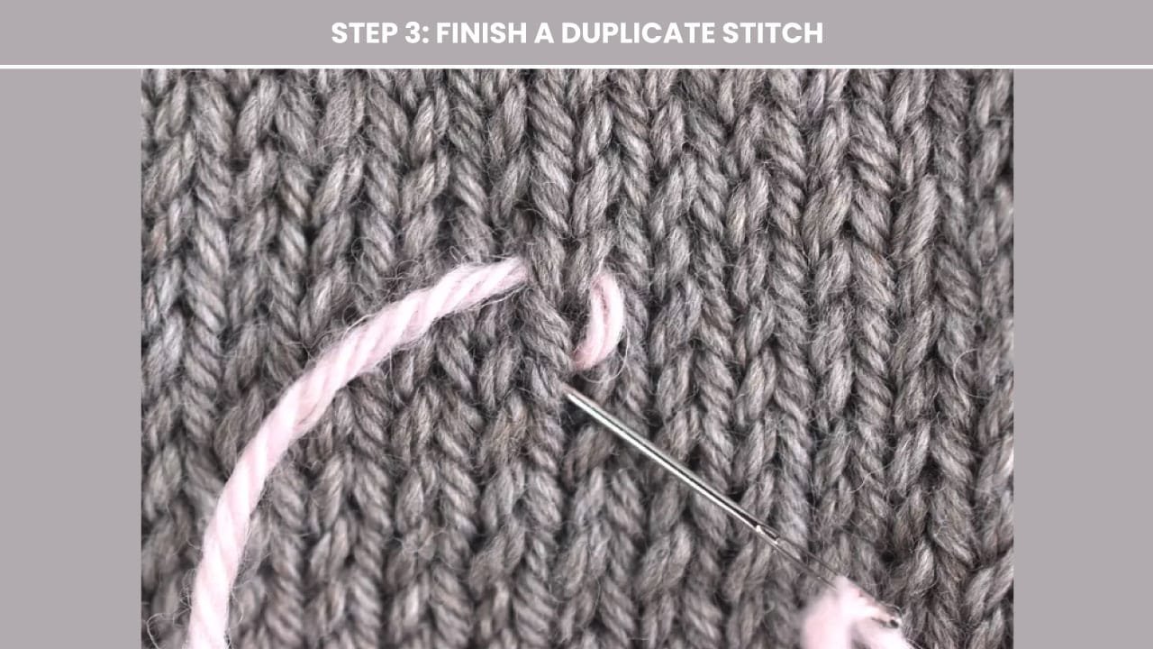 How to Do Duplicate Stitch in Knitting: [Easy 3 Steps]